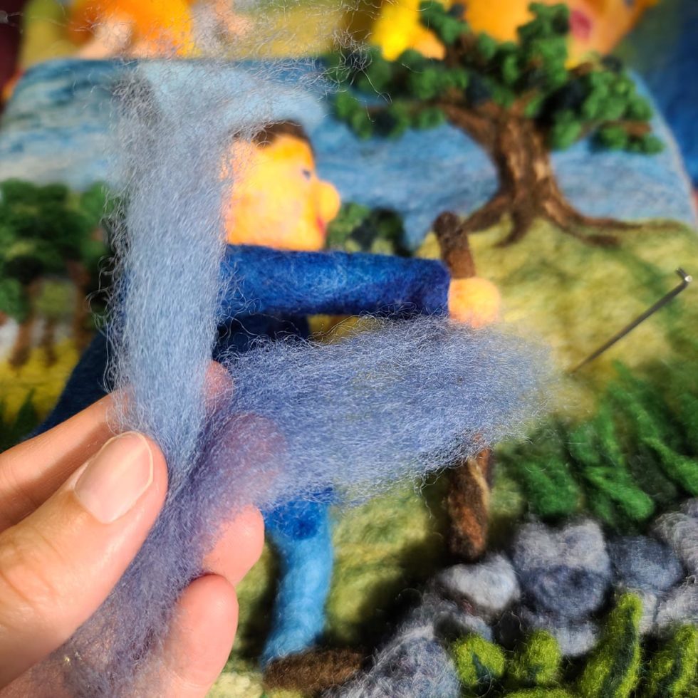 Felting Children's Book Illustrations - Binding Tales